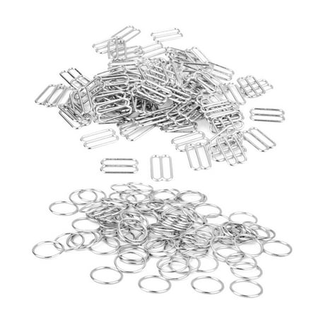 200 piece metal bra adjustment strap slide rings figure adjuster 8 ...