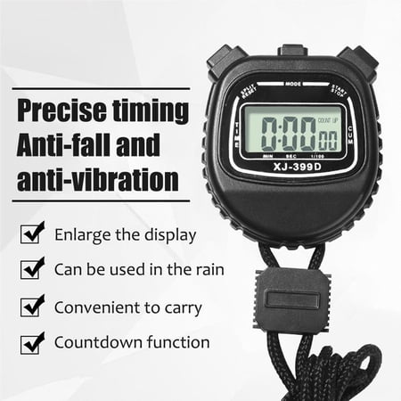 Digital Stopwatch Timer Accurate Large Display Stopwatch Waterproof ...