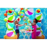 Fun Express Pool Party Beach Ball Multi-color Asymmetrical Birthday ...