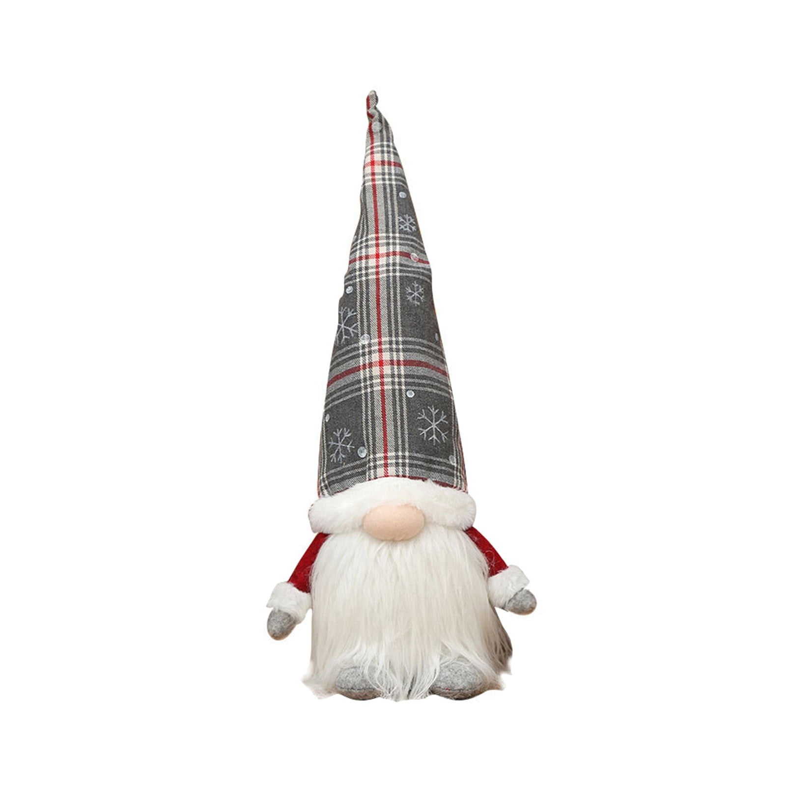 VerPetridure Grey Luminous Festival Dwarf Figure Christmas Gnomes Plush ...