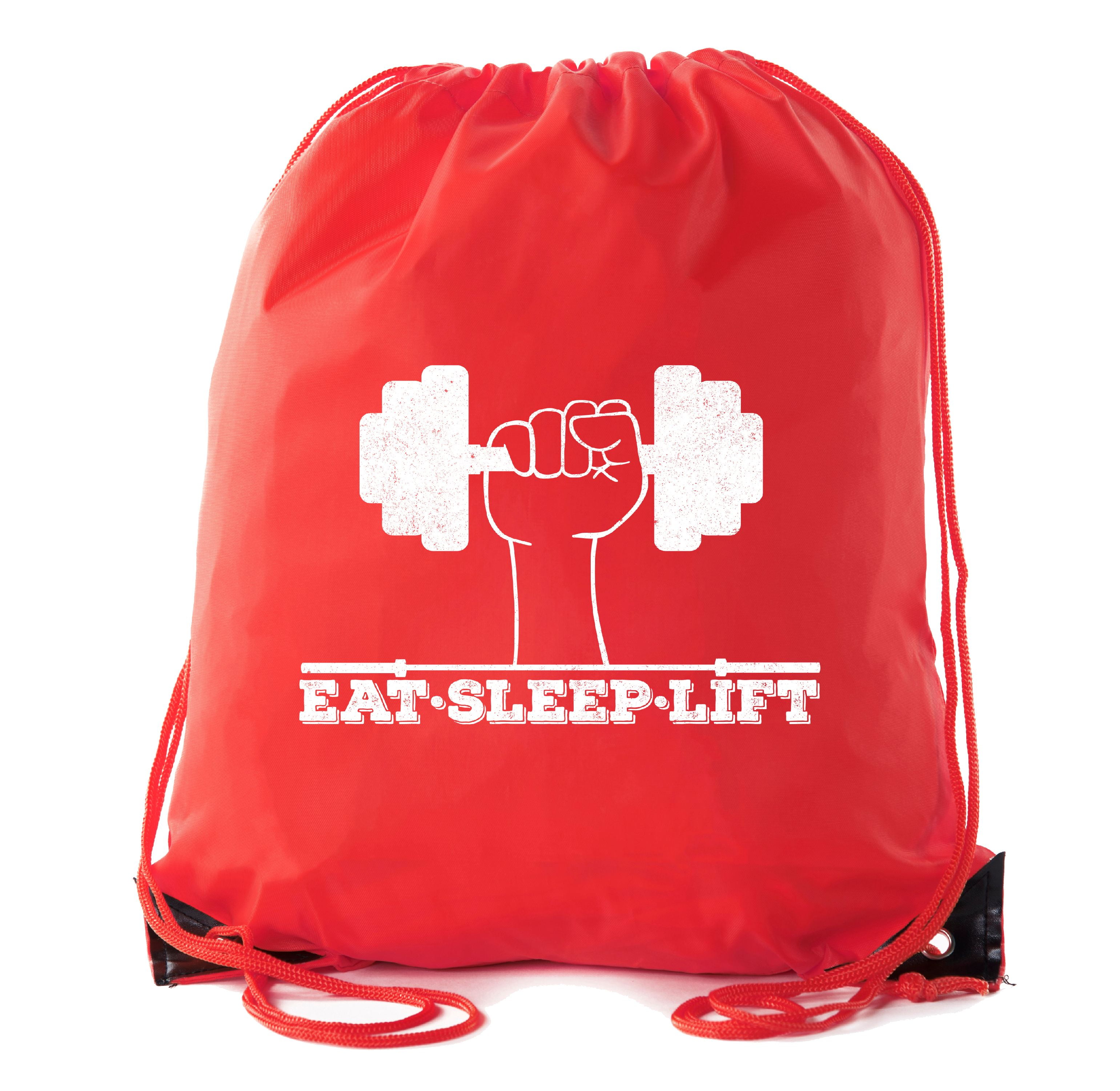 Inspirational Gym Quote Bags, Gym Drawstring Backpacks for Fitness ...