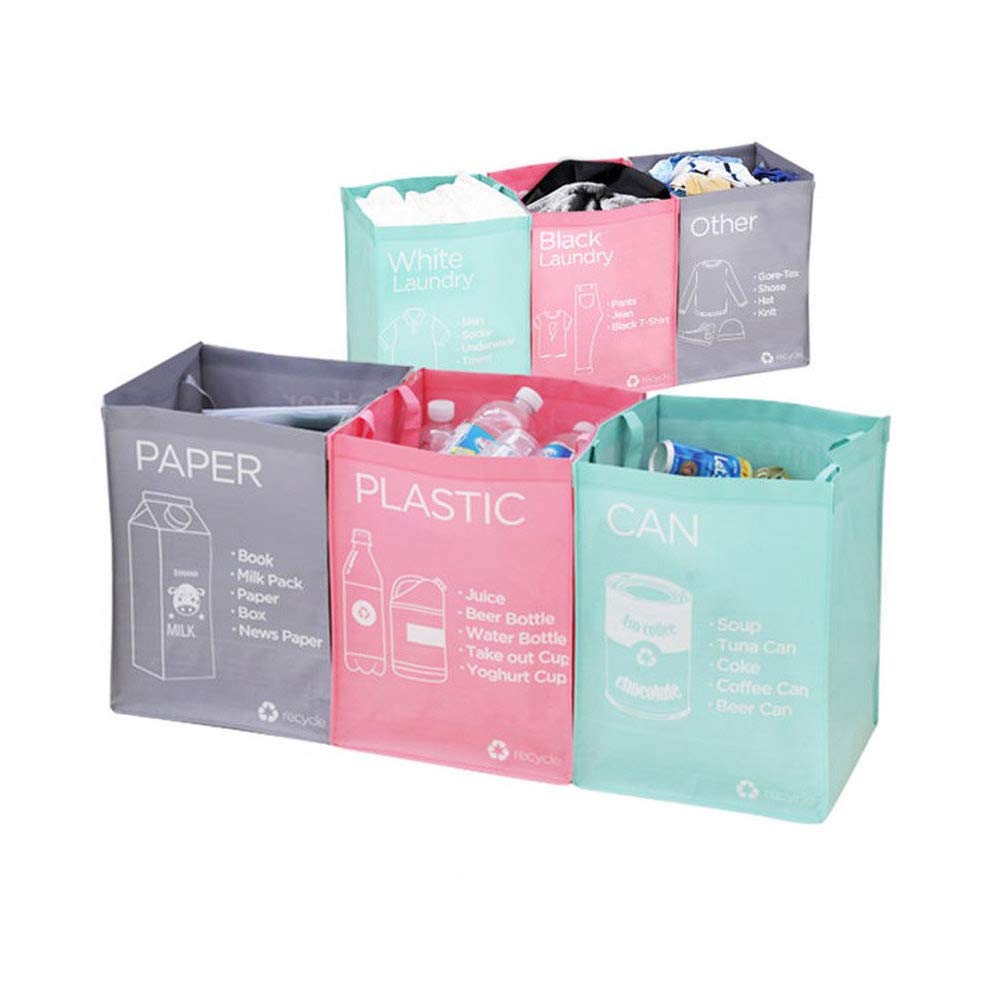 Ribens Recycle Bag Separate Recycle Bin Waterproof Waste Baskets ...