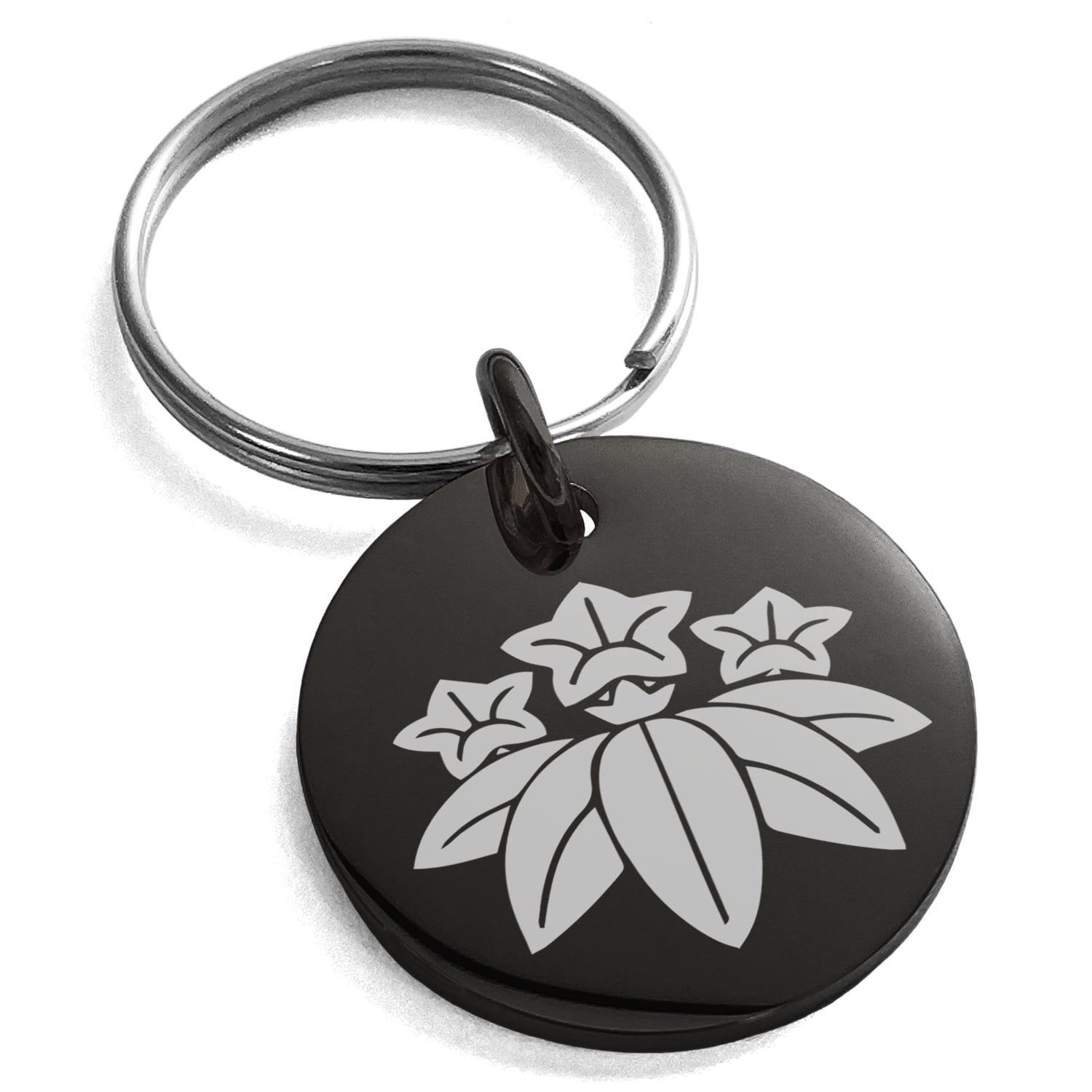 Stainless Steel Minamoto Samurai Crest Engraved Small Medallion Circle ...
