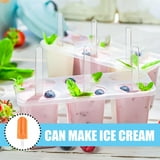 MODANU 20 Pcs Acrylic Popsicle Sticks 4.5 inch Reusable Popsicle Mold ...