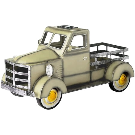 Retro Style Vase Solar Car Garden Statue Planter Vintage Bus Garden ...