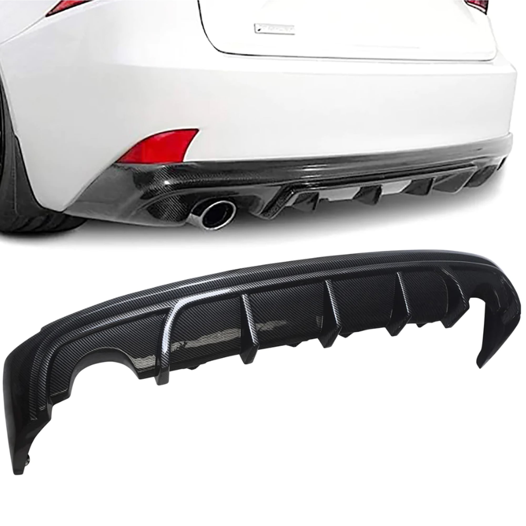 NINTE Rear Bumper Lip Diffuser for 2014-2016 Lexus IS250 IS350 IS200t ...