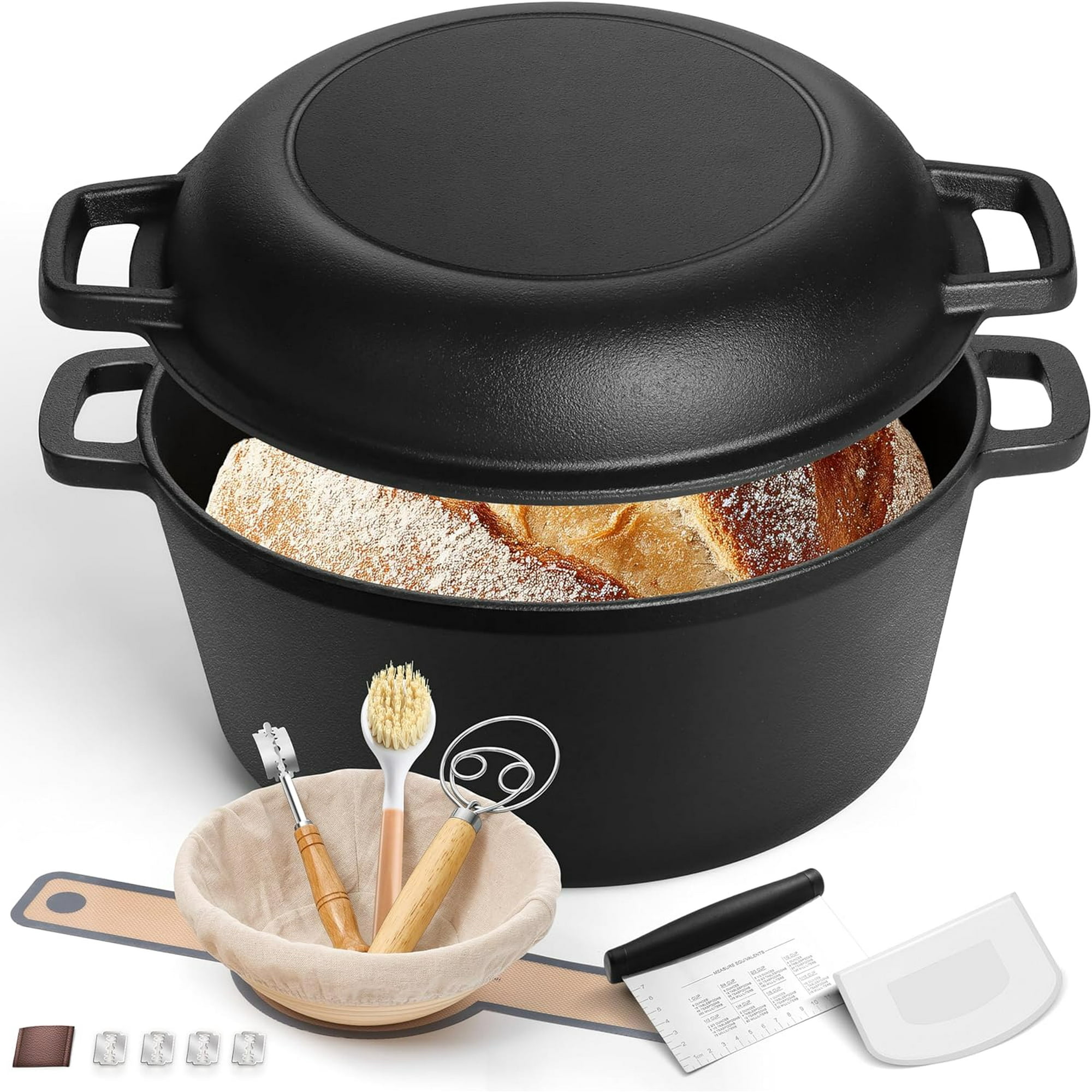 Click here for Salafire 5qt Dutch Oven For Bread Baking  2-In-1 C... prices