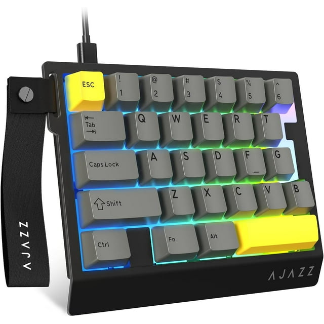 Biwat-AK029 Wired One-Handed RGB Gaming Keyboard,29-Key Layout with ...
