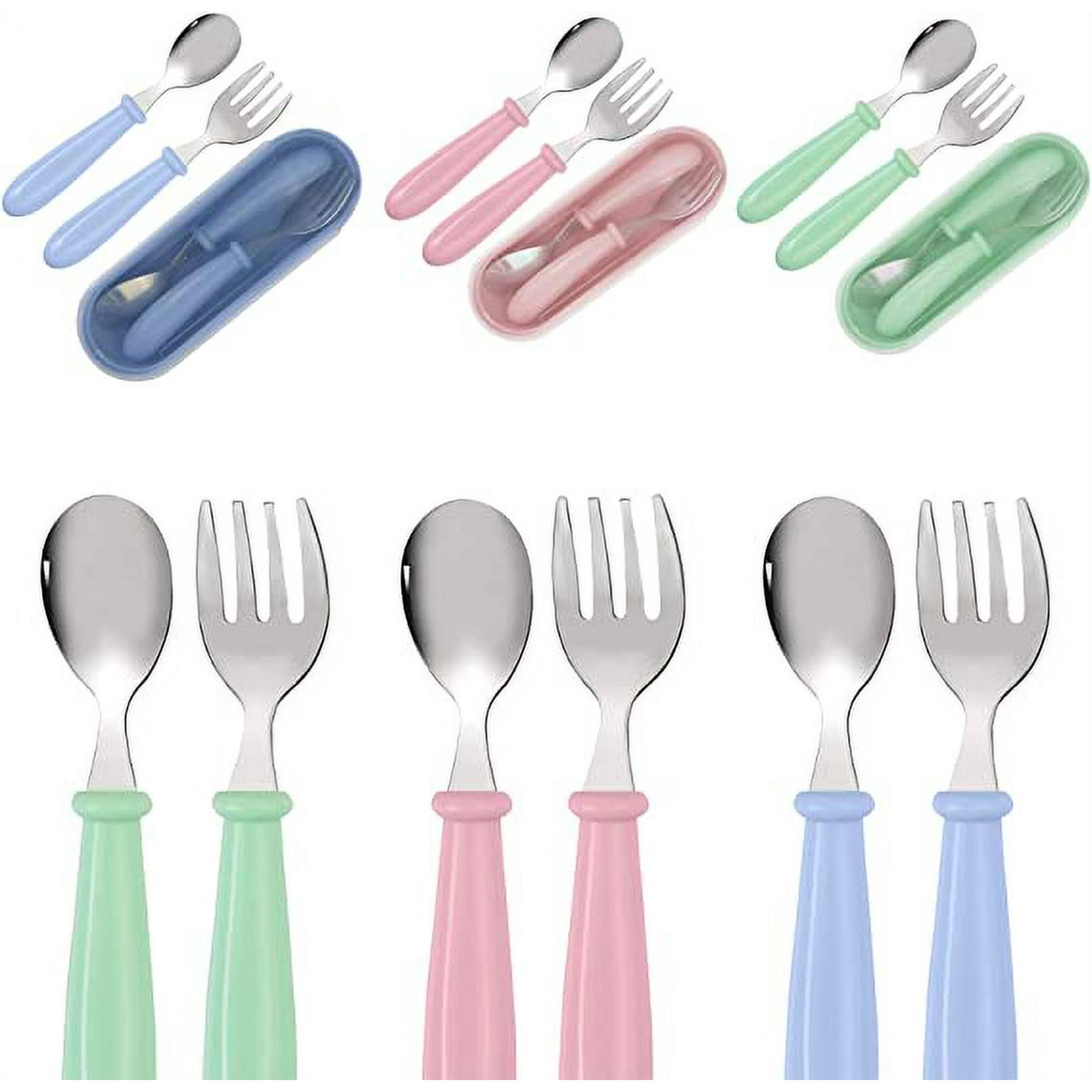 Click here for Xmhytop 6pcs Flatware  Toddler Spoons & Forks For... prices