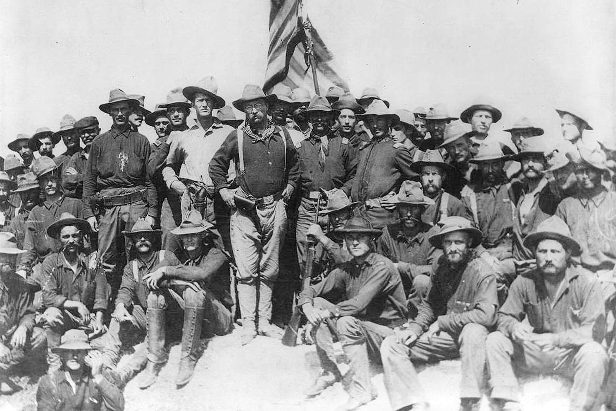 24x36 gallery poster, Colonel Theodore Roosevelt and the Rough Riders ...