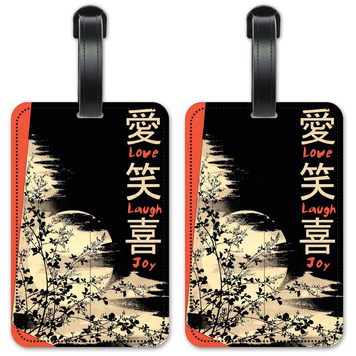 Love, Laugh, Joy - Luggage ID Tags / Suitcase Identification Cards ...