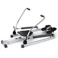 Gymax Home Gym Workout Rowing Machine with Adjustable Double Hydraulic ...