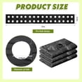 148 x 1.64 ft Garden Weed Barrier Landscape Fabric with Precut Planting ...