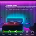 Merkury Smart LED Strip Lights - RGB, 16ft Wi-Fi Dimmable Lighting Kit ...