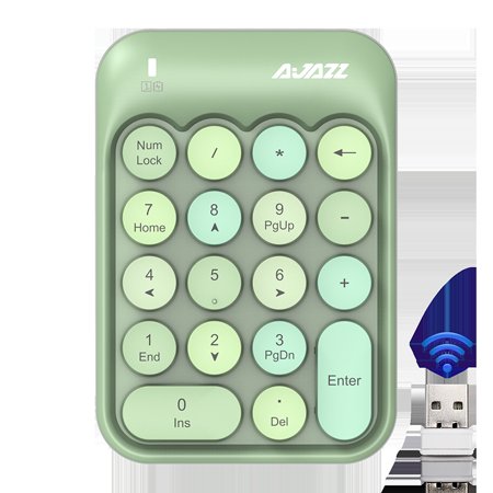 Wireless Numeric Keypad, Chocolate Keycaps, Mini Wireless Keyboard ...