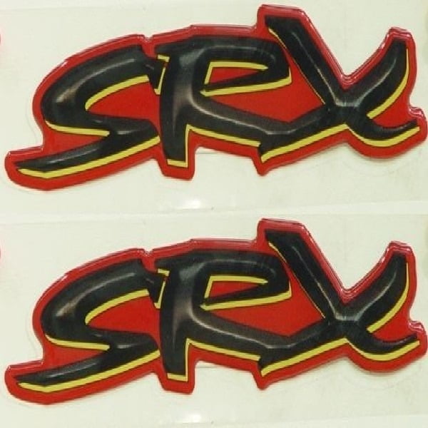 Sea Ray Boat Decals | SRX 6 7/8 x 1 3/4 Inch Black Red Yellow (Pair ...