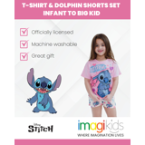 Disney Lilo & Stitch Merchandise: T-shirt and Dolphin Shorts Outfit Set ...