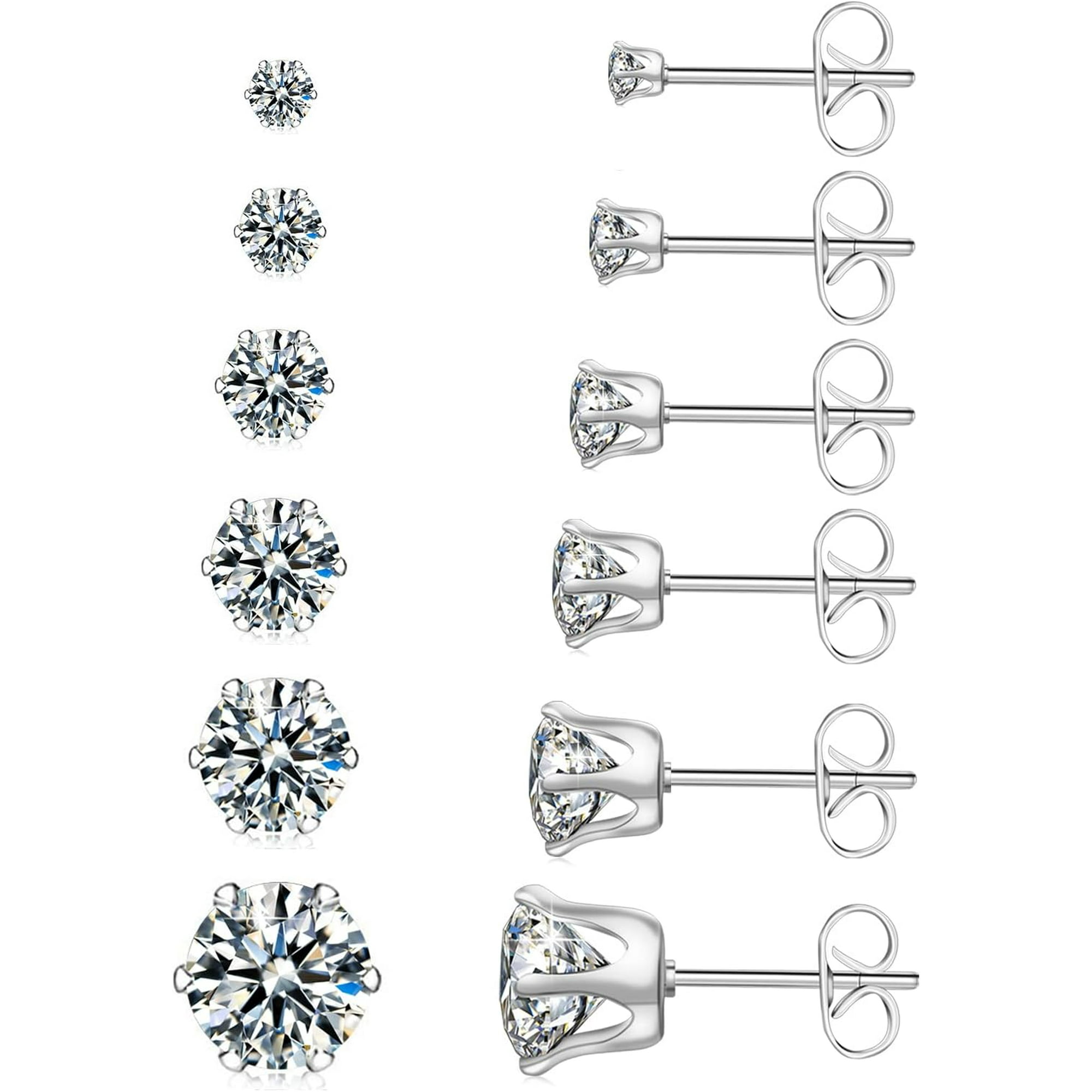 Click here for Salafire Stainless Steel Stud Earrings Set Hypoall... prices
