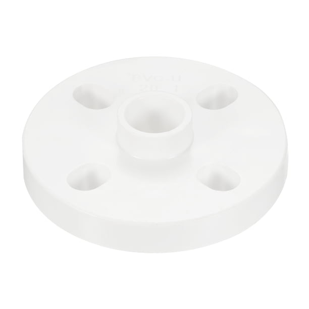 Uxcell 20mm/0.8 Inch PVC Pipe Fitting, Flange Pipe Socket Coupling ...