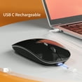 Uciefy Wireless Mouse Rechargeable Optical Mouse Slim Silent Mouse with ...