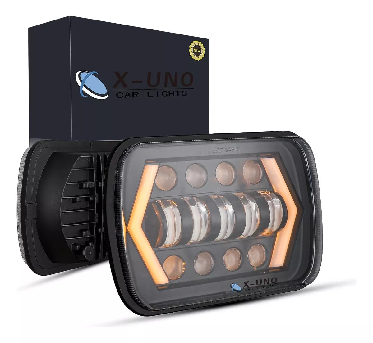 5x7'' Faro Rectangular H4 Lupa Led Alto Bajo Beam Jeep/moto | Bodega Aurrera en línea