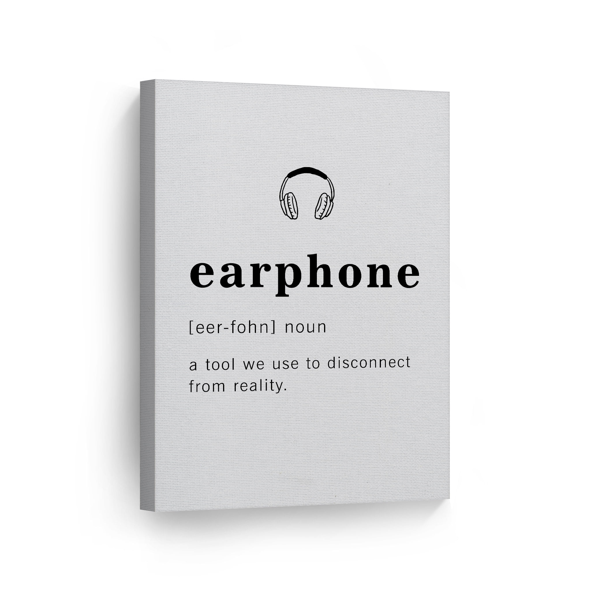 Smile Art Design Funny Noun Dictionary Definition of Earphone Canvas ... Smile Art Design Funny Noun Dictionary Definition of Earphone Canvas ...