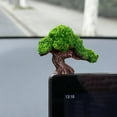 Creative Car Dashboard Bonsai Ornament Mini Green Tree Decor for ...