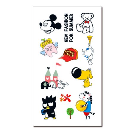 Cartoon Temporary Tattoo Sticker Safe Temporary Children Tattoo Sticker ...