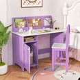 Costway Kids Desk and Chair Set Study Writing Workstation with ...