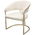 Diamond Sofa Solstice Conference/Dining Chair in Cream Velvet - Walmart.com