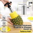 Pineapple Corer and Slicer Tool - Pineapple with Serrated Tips - Easy ...
