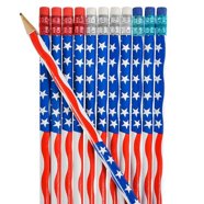 Usa Flag Pencils (2Dz) - Stationery - 24 Pieces - Walmart.com