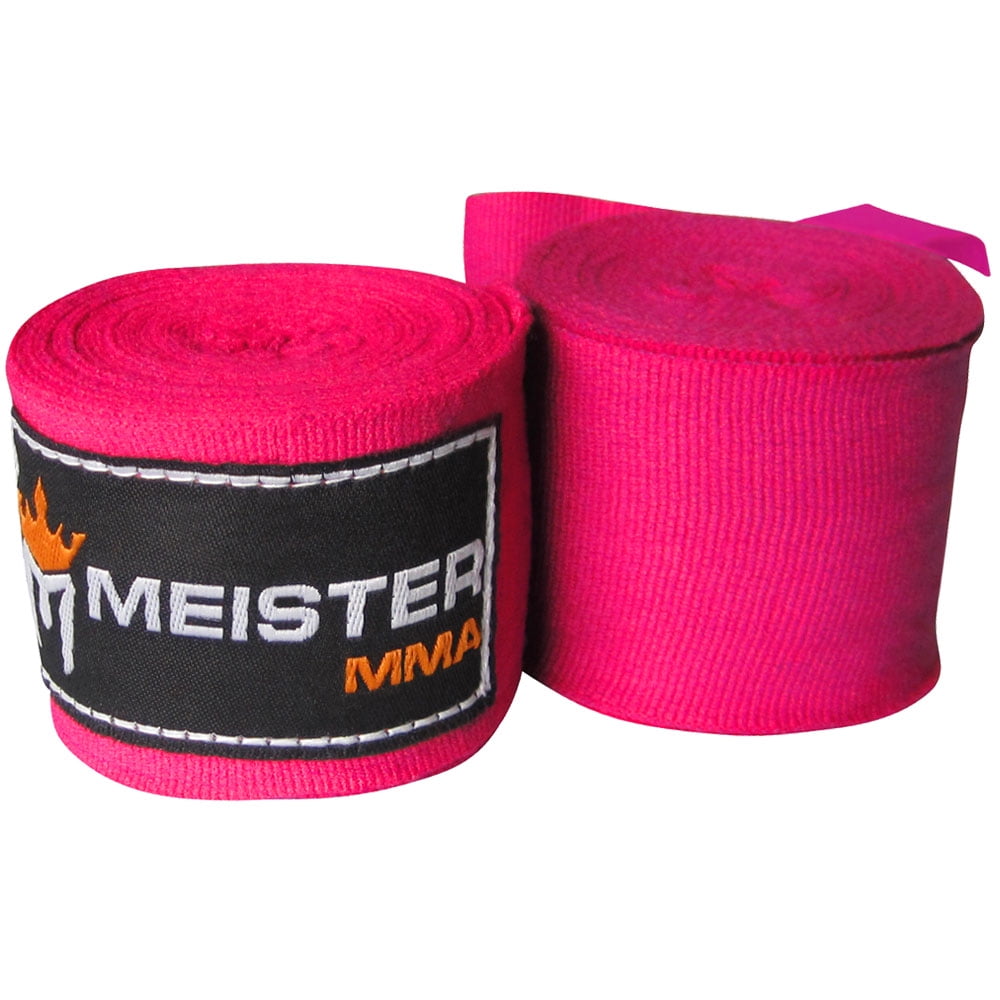 Meister 180" Semi-Elastic MMA Hand Wraps (Pair) - Walmart.com