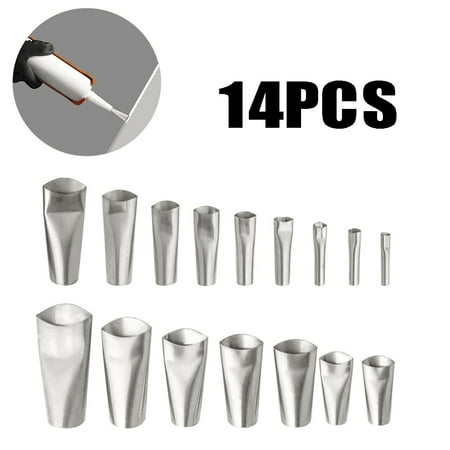 TOOAD Calfeutrage Buse de Finition,14pcs Buse de Mastic en Acier ...