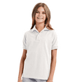 Hanes Youth Ecosmart Jersey Polo Shirt, Youth Polo, Ribbed Cuffs & Welt ...