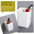 HERFIER 2Pcs Wall Mounted Pen Holder Desktop Pencil Case Plastic Makeup ...