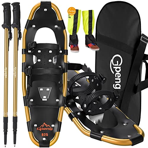 Gpeng 4-in-1 Xtreme Lightweight Terrain Snowshoes for Men Women Youth ...