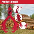 4 Claw Log Lifting Tongs Heavy Duty Steel Grapple Timber Claw Felling ...