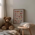 ARTVORA Eclectic Alphabet Nursery Wall Art for Room and Playroom Decor ...