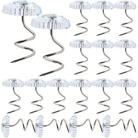 200 PCS Twist Pins with Clear Heads, Plastic Twisty Pins, Spiral Push ...
