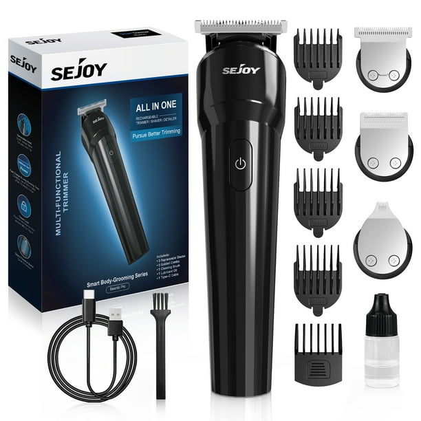 Sejoy Body Hair Clipper, 12 in 1 Hair Grooming Kit Beard Trimmer with ...
