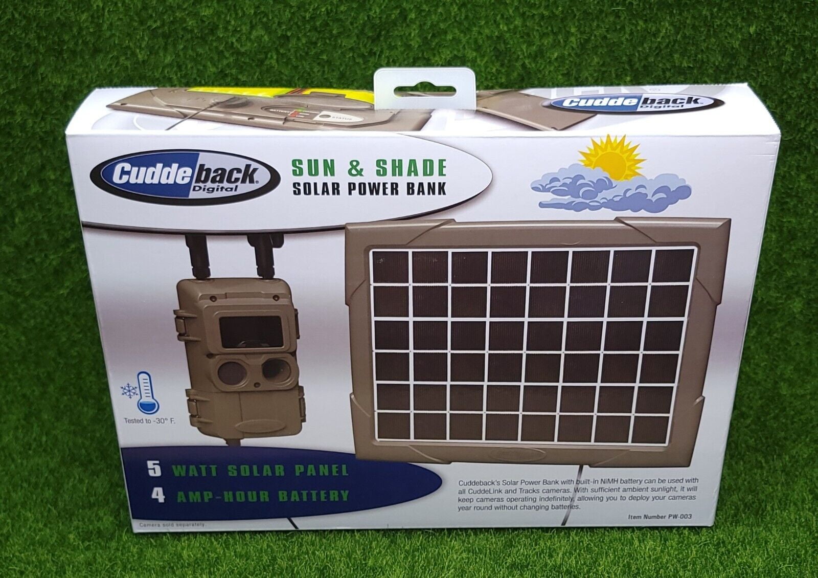Cuddeback 5W Sun & Shade Solar Power Bank for Cuddeback Game & Trail ...