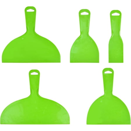 Qianli 5 Pieces Plastic Putty Knives, Flexible Putty Spatulas Scraper ...