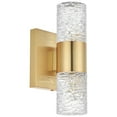 Vega 2 light Gold LED Wall Sconce - Walmart.com