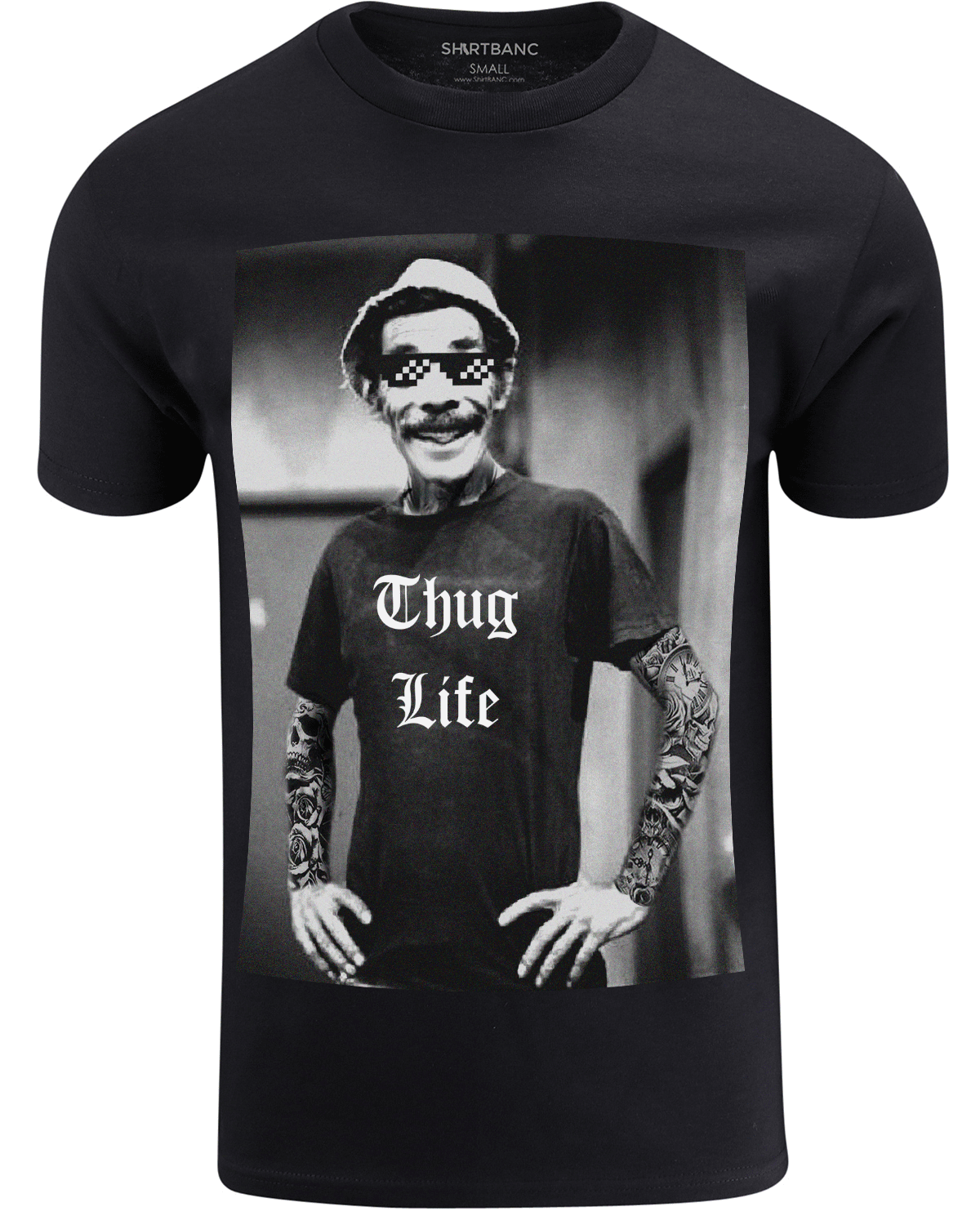 ShirtBANC Don Ramon Thug Life Mens Shirt Tattoos And Pixel Sunglasses ...