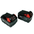 Milwaukee M18 XC RED 18V 3 Ah Power Tool Battery, 2 Count - Walmart.com