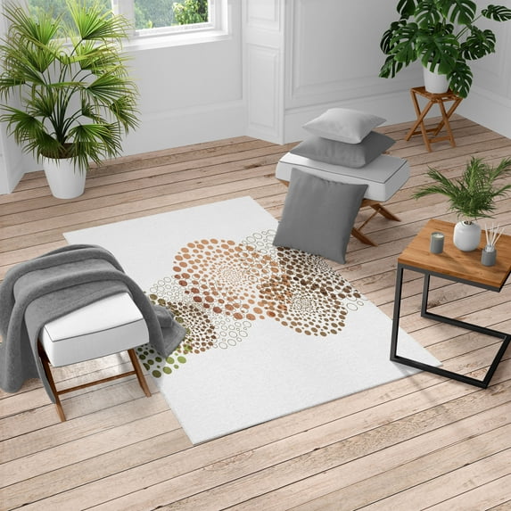 Abstract Turkish Area Rug, Modern and Cool Design Surreal Dots Like and ...