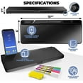 Desktop Whiteboard with Storage Compartment and Phone & Tablet Slot ...