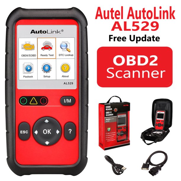 Autel AutoLink AL529 Vehicle OBD2 Scanner, Car Code Reader, Auto ...