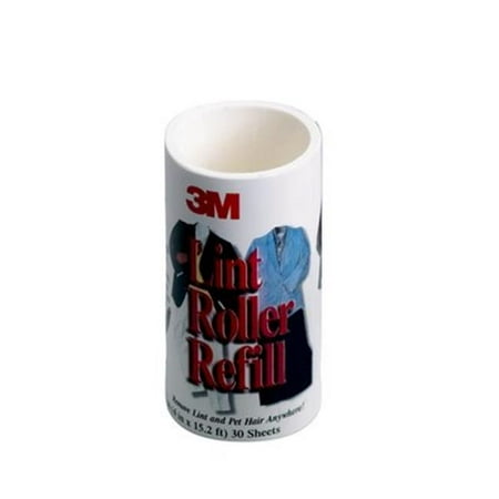 3M-Commercial Tape Div 37526 Lint Removal Roller Refill - 30 sheets ...